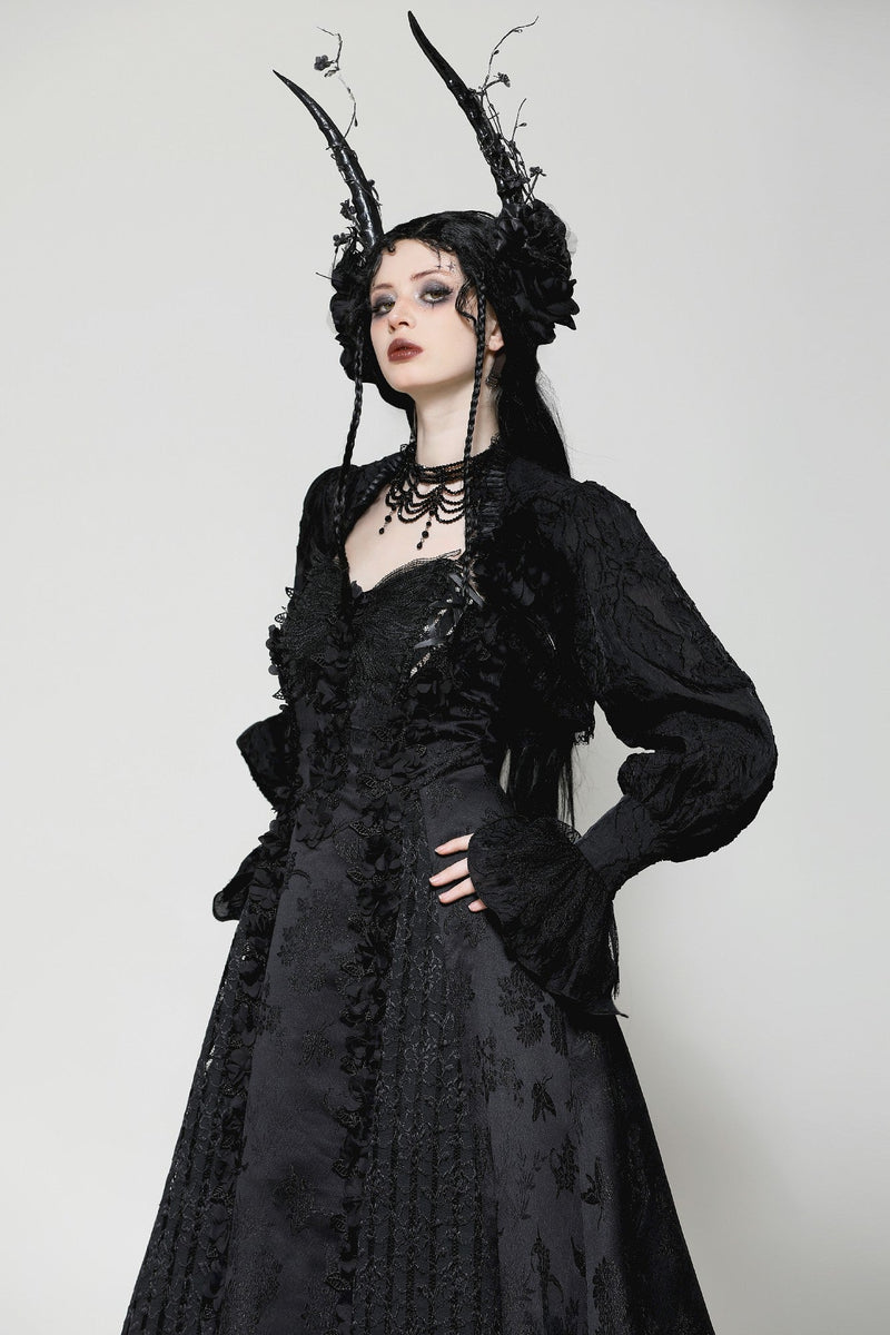 Gothic dark pattern puff sleeve shrug BW154 – DARK IN LOVE
