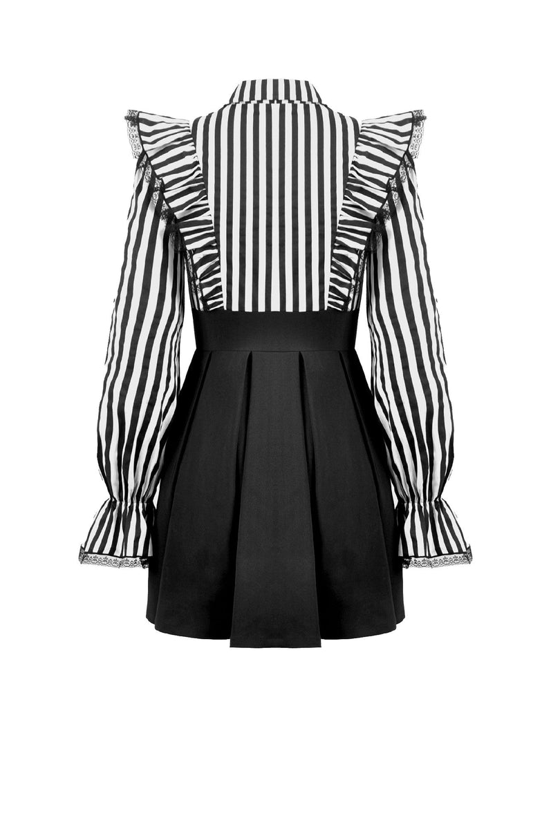 Lolita Dark Striped Preppy Dress DW1141 – DARK IN LOVE