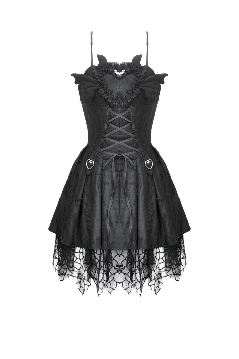 Gothic Dark Demon Pleated Dress DW997 – DARK IN LOVE