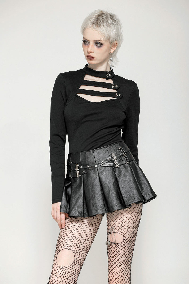 Minimalist Punk Versatile Top TW562 – DARK IN LOVE