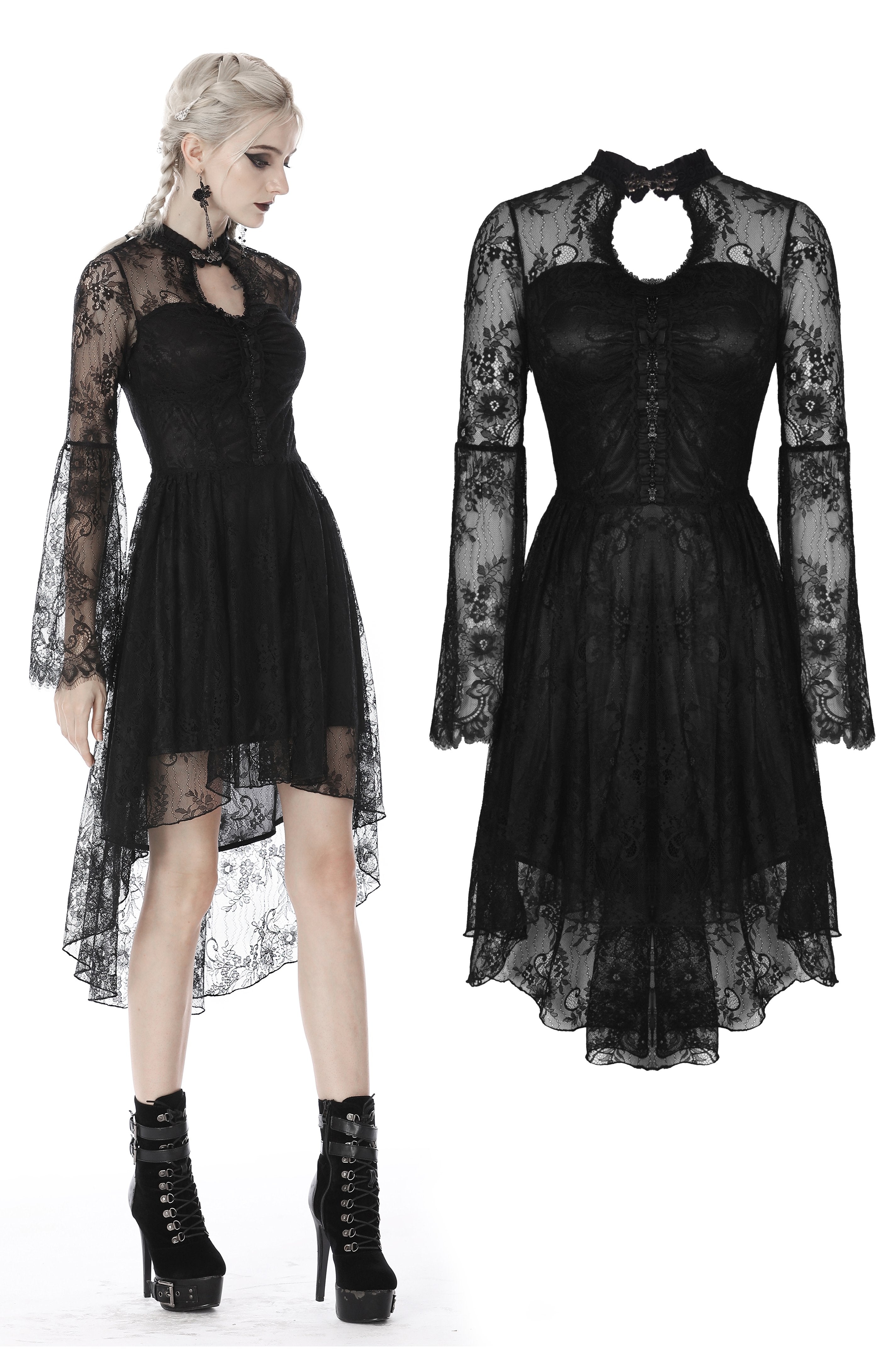 Gothic gorgeous cocktail lace dress DW386 – DARK IN LOVE