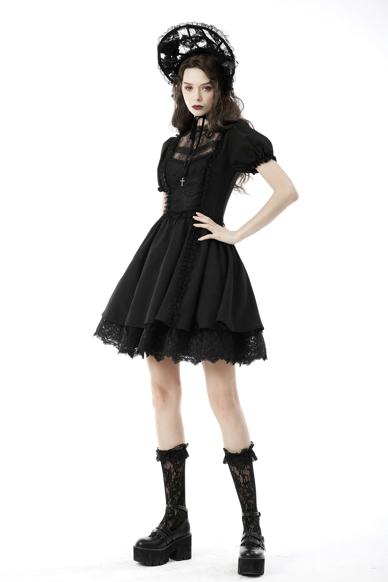 Gothic lolita tulle chest doll dress DW651 – DARK IN LOVE