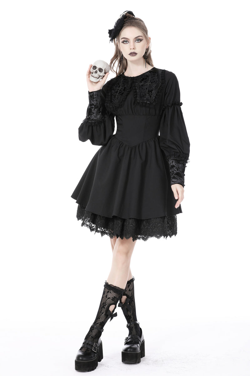 Coffin collar gothic doll dress DW737 – DARK IN LOVE
