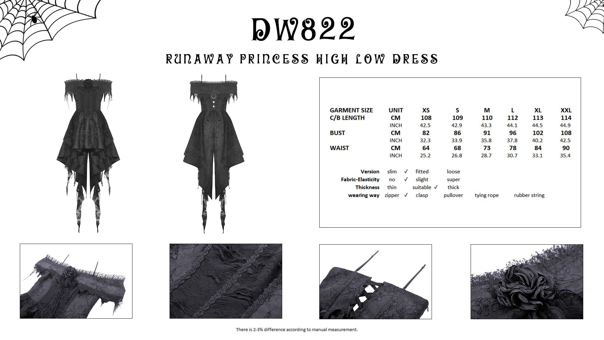 Runaway princess high low dress DW822 – DARK IN LOVE