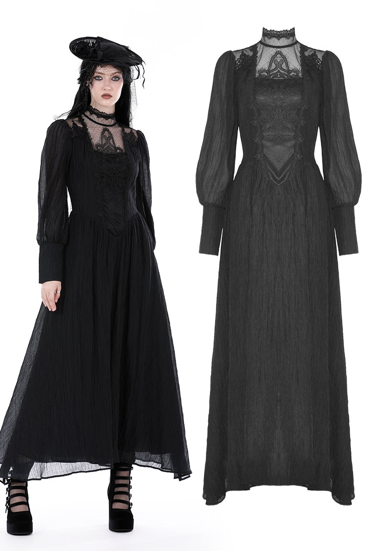 Gothic pattern hollow out maxi dress DW876 – DARK IN LOVE