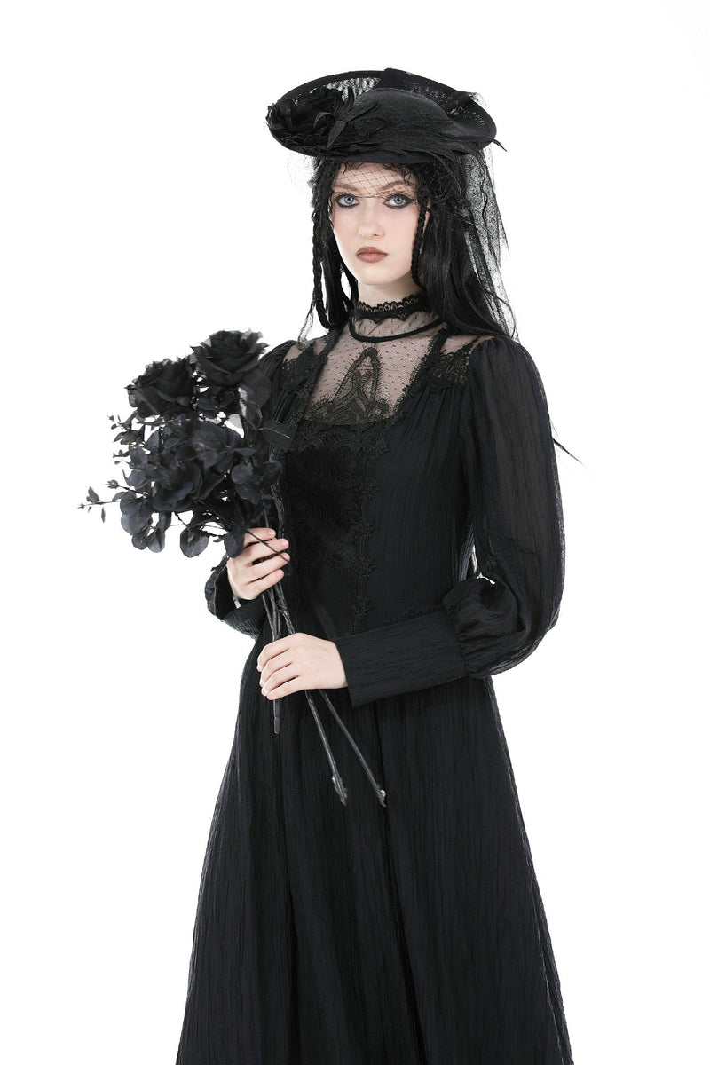 Gothic pattern hollow out maxi dress DW876 – DARK IN LOVE