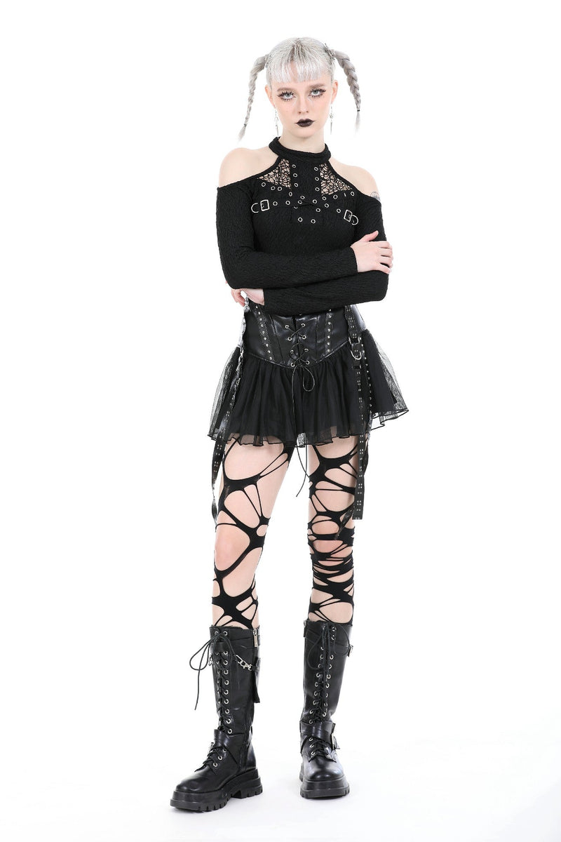 Punk sexy metal bandage chest tops TW563 – DARK IN LOVE